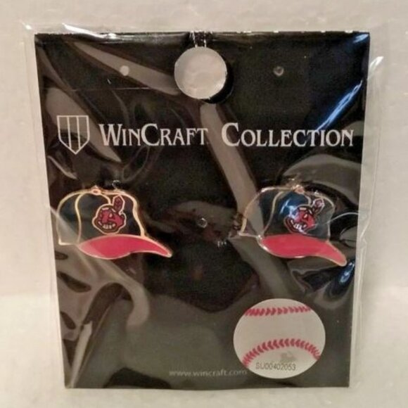 Wincraft | Jewelry | Cleveland Indians Stud Earrings Chief Wahoo Logo ...